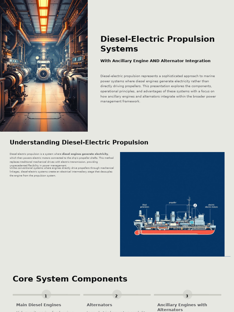Diesel-Electric Propulsion Systems Explained | PDF | Marine Propulsion ...