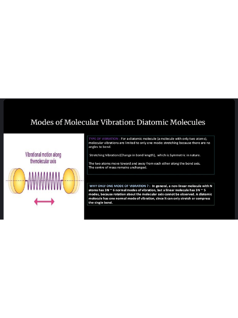 Molecular Vibration PDF | PDF