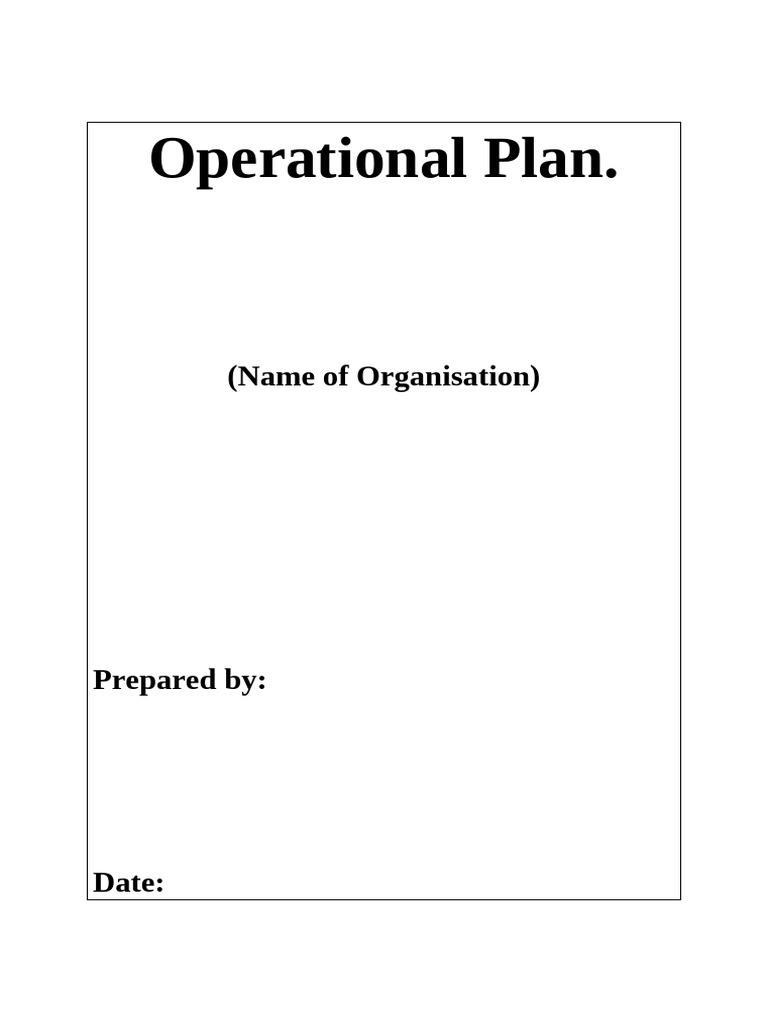 Restaurant Operational Plan Template | PDF | Performance Indicator ...