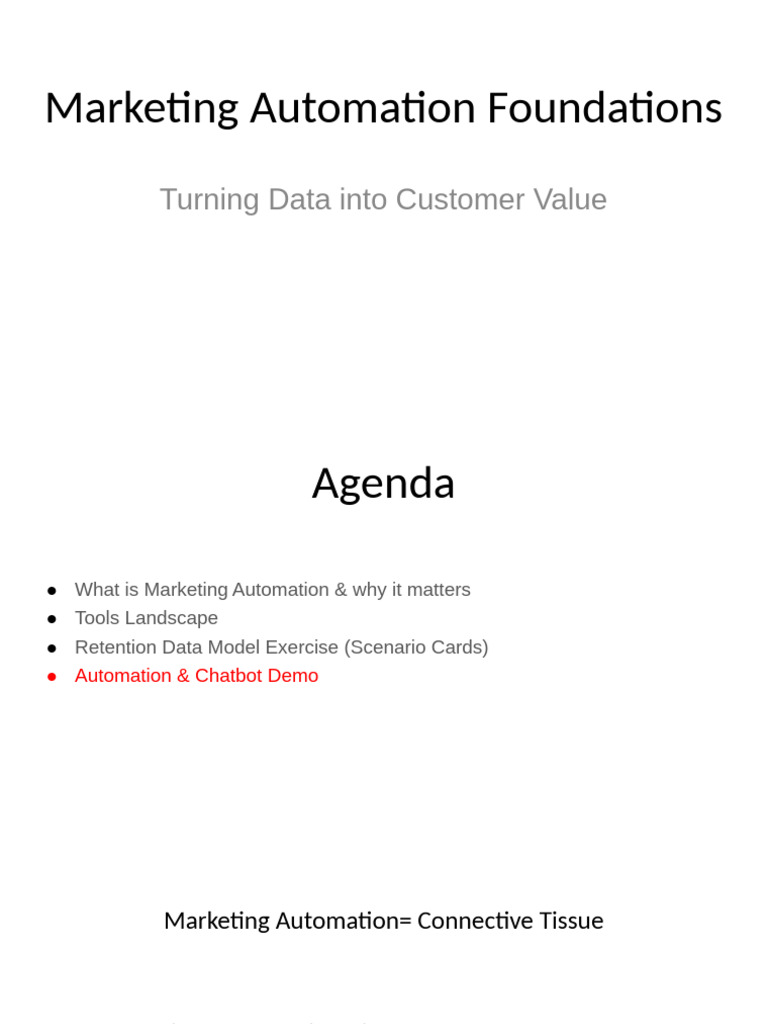 Marketing Automation Foundations | PDF | Customer Relationship Management | Marketing