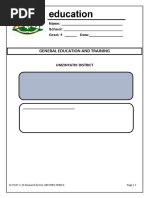 Grade 9 GEC Int Proj 2025 - Learner's Workbook-LO Anchor | PDF | Cognition