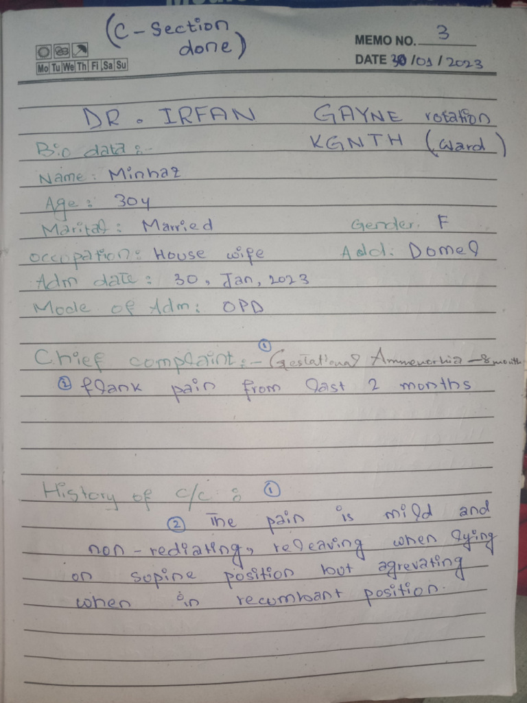 Gynae History | PDF