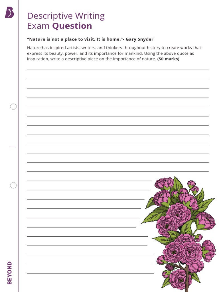 Descriptive Writing on Nature | PDF