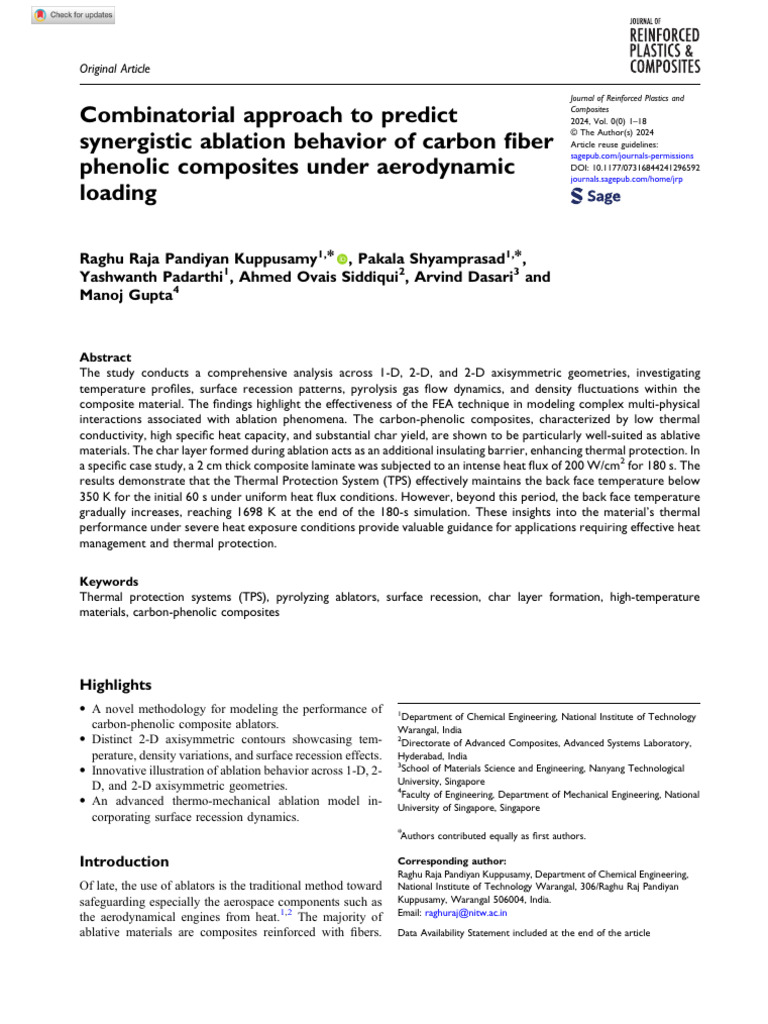 Combinatorial Approach To Predict Synergistic Ablation Behavior of ...