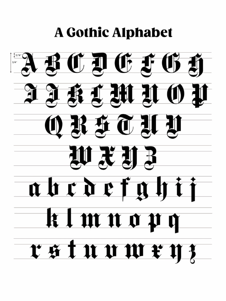 A Gothic Alphabet | PDF