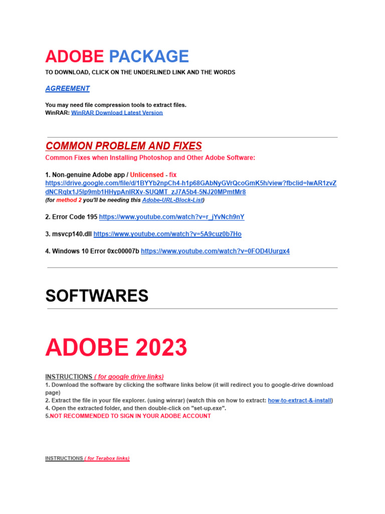 07 New Adobe Software Package | PDF | System Software | Computing Platforms