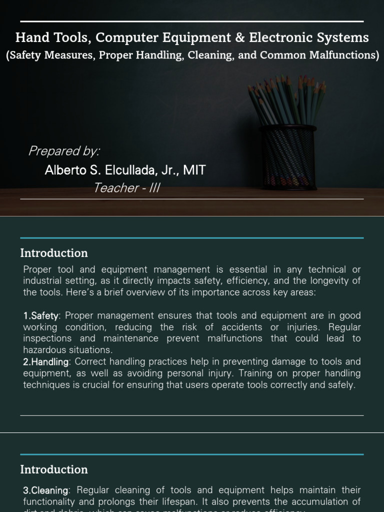 Hand Tools Computer Equipment Electronic Systems | PDF ...