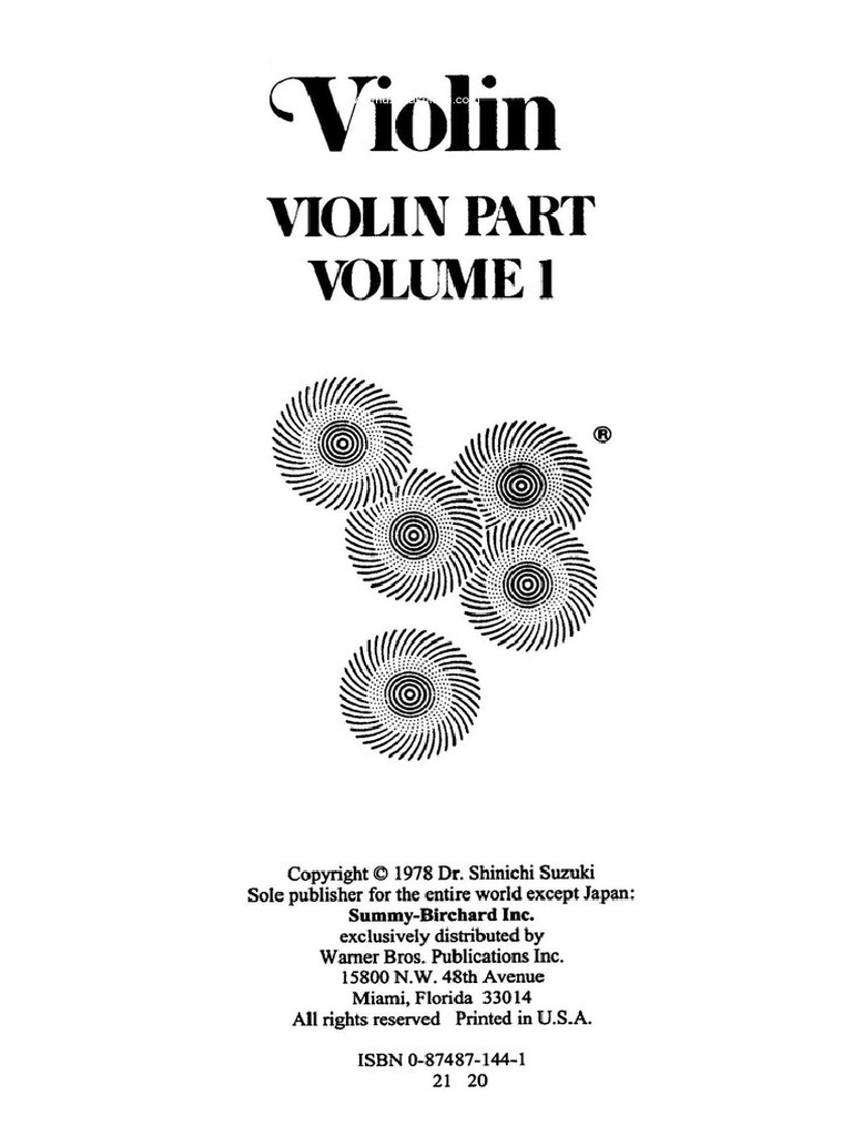 Suzuki Violin Book Vol 1 | PDF