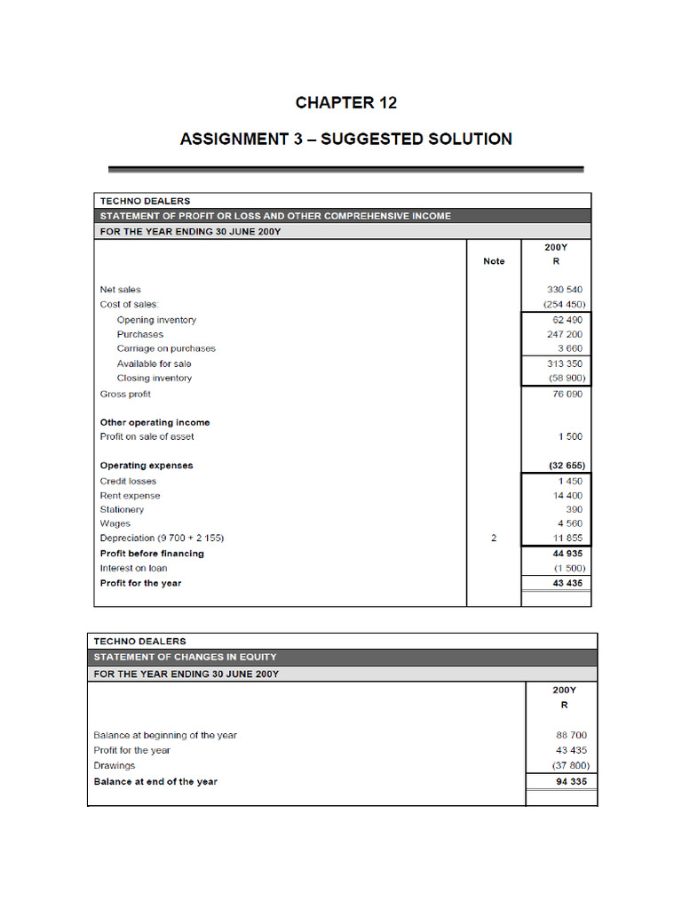 CHAPTER 12 Assignment 03 | PDF