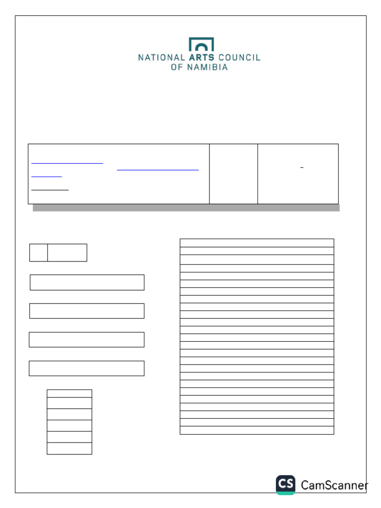 NACN Grant Application Form 2025 | PDF