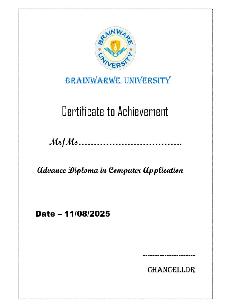 Brainware University 2 | PDF