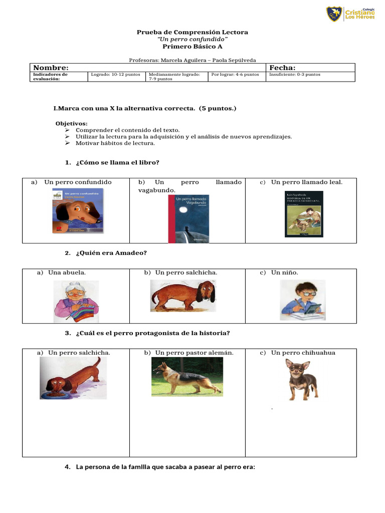 Prueba de comprensión: Un perro confundido | PDF | Perros | Subespecie ...