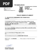 Kenya Police P52 Requisition Form | PDF