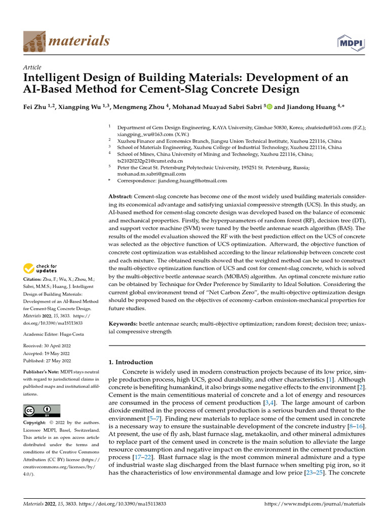 materials-15-03833-v2 | PDF | Mathematical Optimization | Support Vector Machine