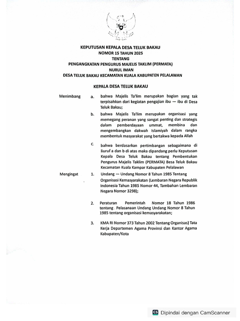 SK Permata Desa Teluk Bakau | PDF