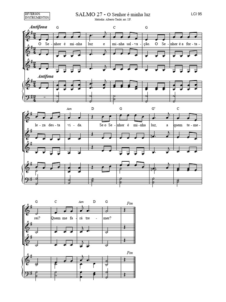 O Senhor U Minha Luz Div Instr | PDF