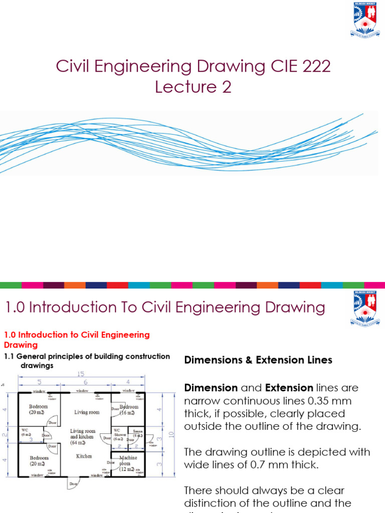 Civil Engineering Drawing Basics Guide | PDF | Structural Engineering ...