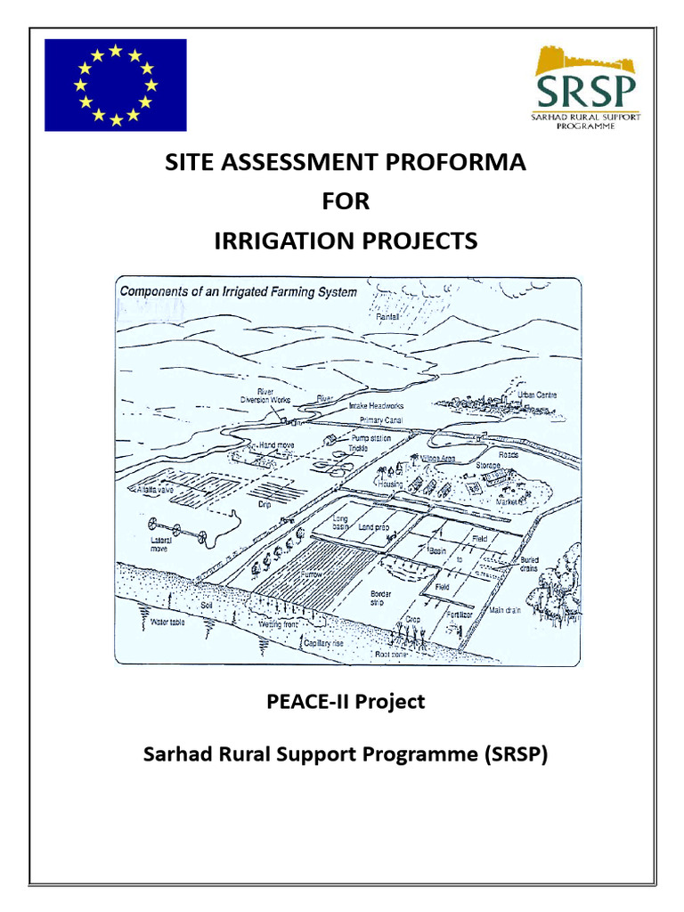 Irrigation Project Site Assessment Checklist | PDF | Irrigation | Hazards