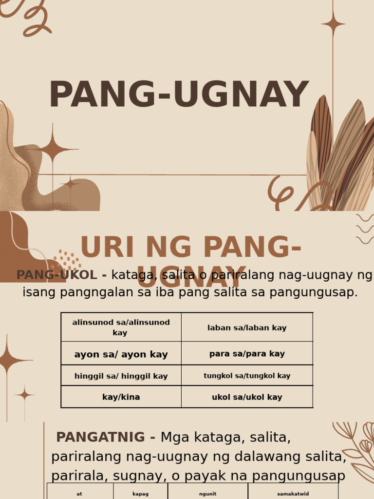 G10 Pang-Ugnay | PDF