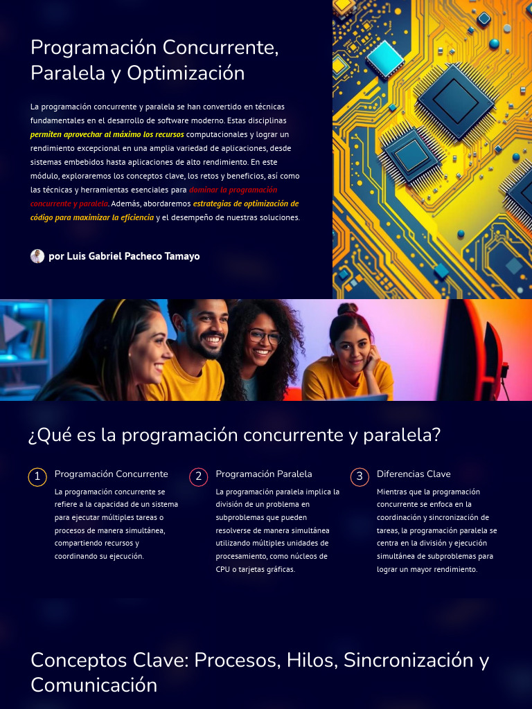 Módulo 2 - Programación Concurrente, Paralela y Optimización | PDF | Computación paralela ...