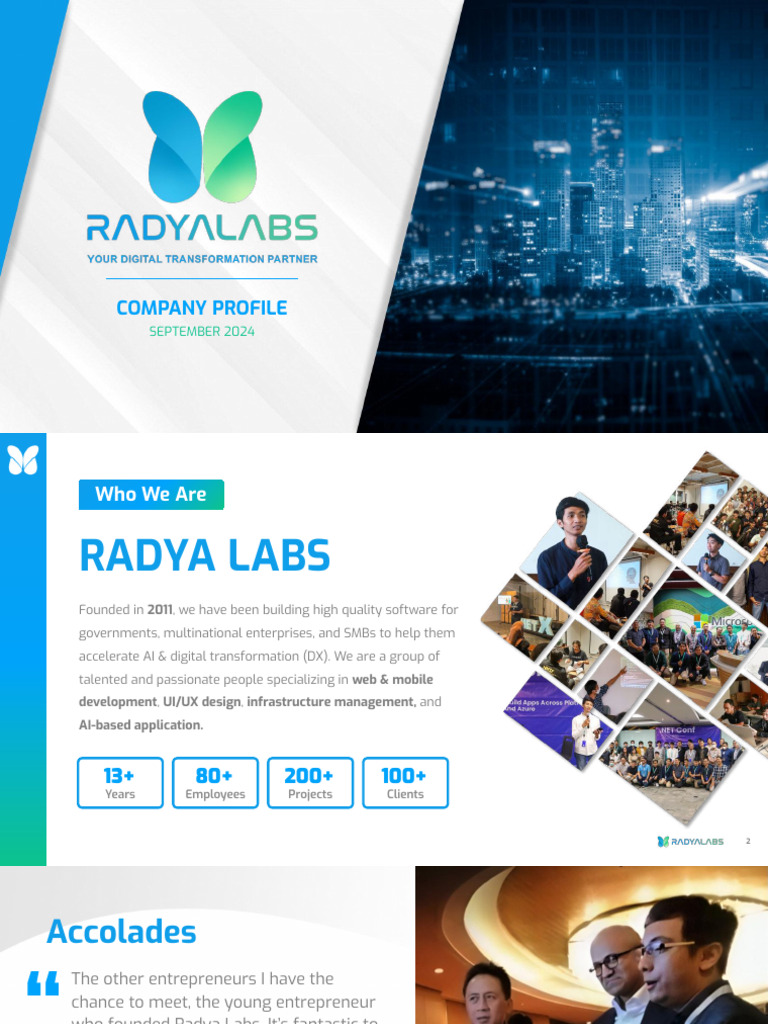 Radya Labs Company Profile - 2024 | PDF | Mobile App | Optical ...