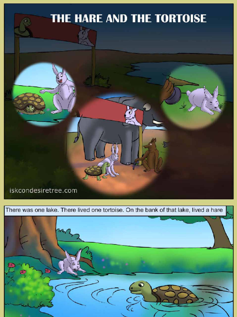 Comics-4-6 Years - The Hare and The Tortoise | PDF
