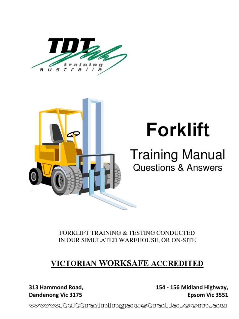 Forklift Training Manual | PDF | Prevention | Safety