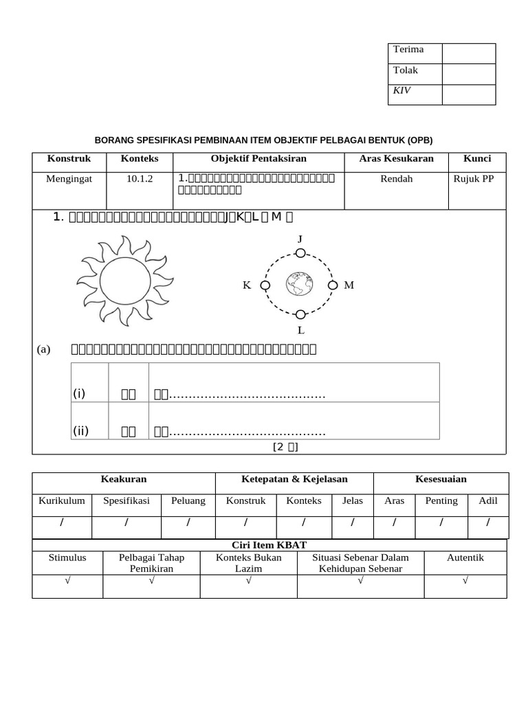 Jsi Sains Tahun 6 2024 Bahagian B | PDF