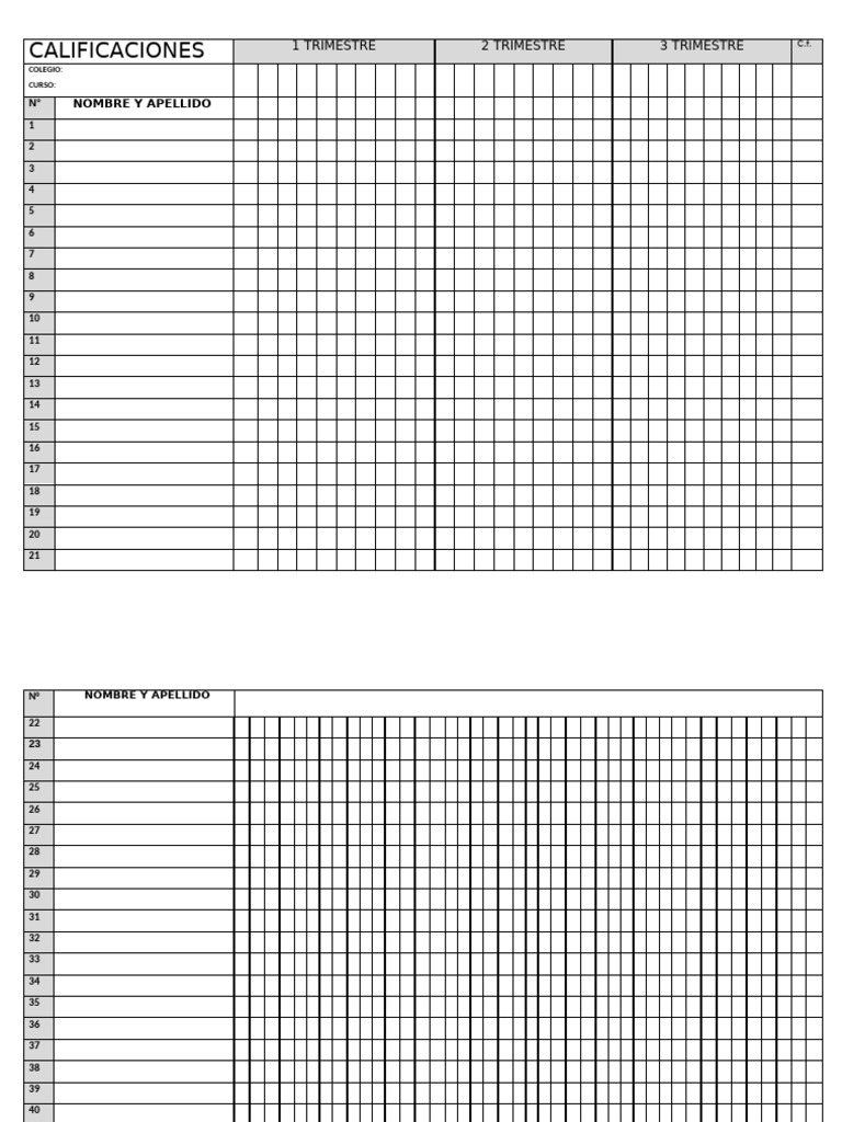 Carnet de notes scolaires 2024 | PDF