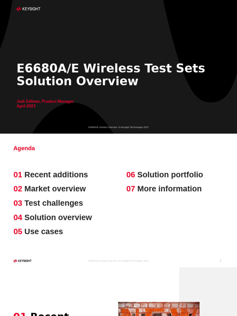 E6680A/E Wireless Test Set Overview | PDF | Ieee 802.11 | Wi Fi