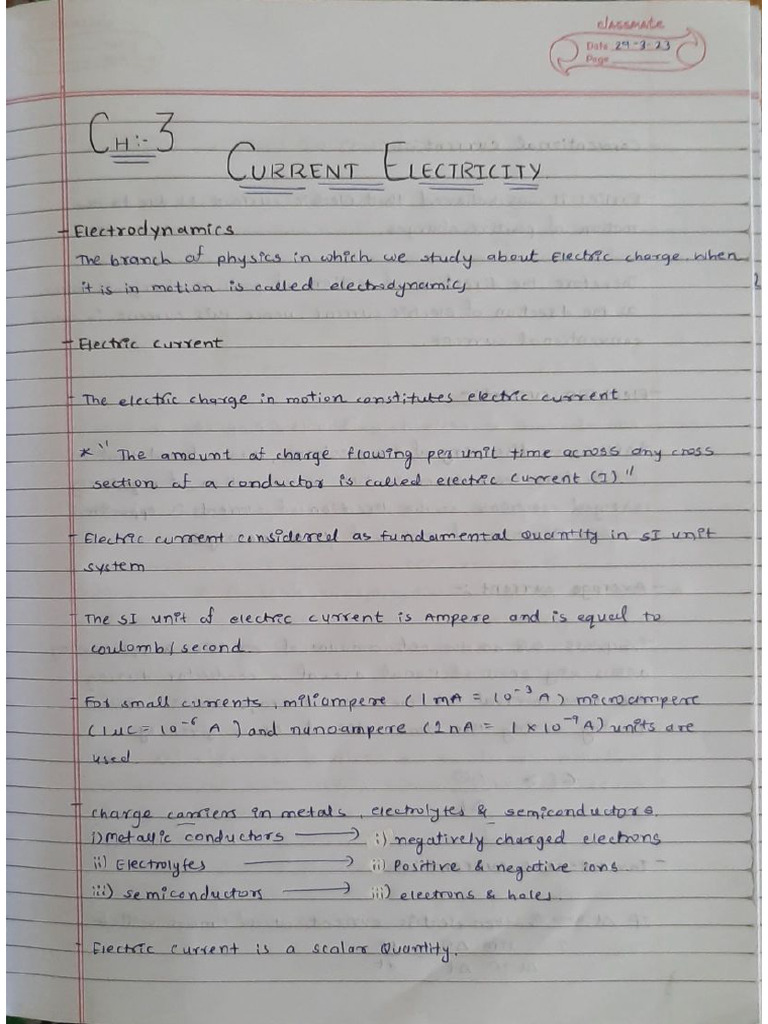 Current Electricity | PDF