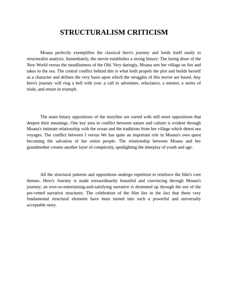 Structuralism Criticism | PDF