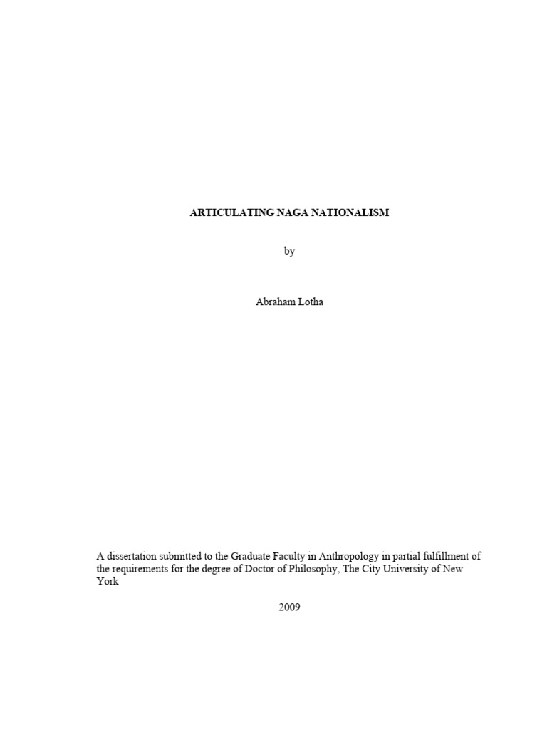 Articulating Naga Nationalism | PDF | Nationalism | Nation