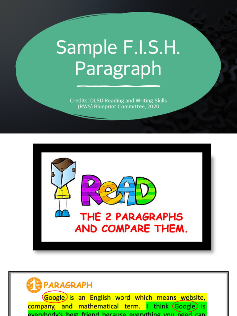 Sample FISH Paragraph | PDF