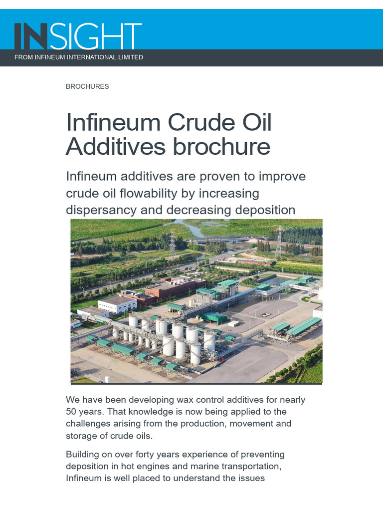 Infineum Crude Oil Additives Overview | PDF