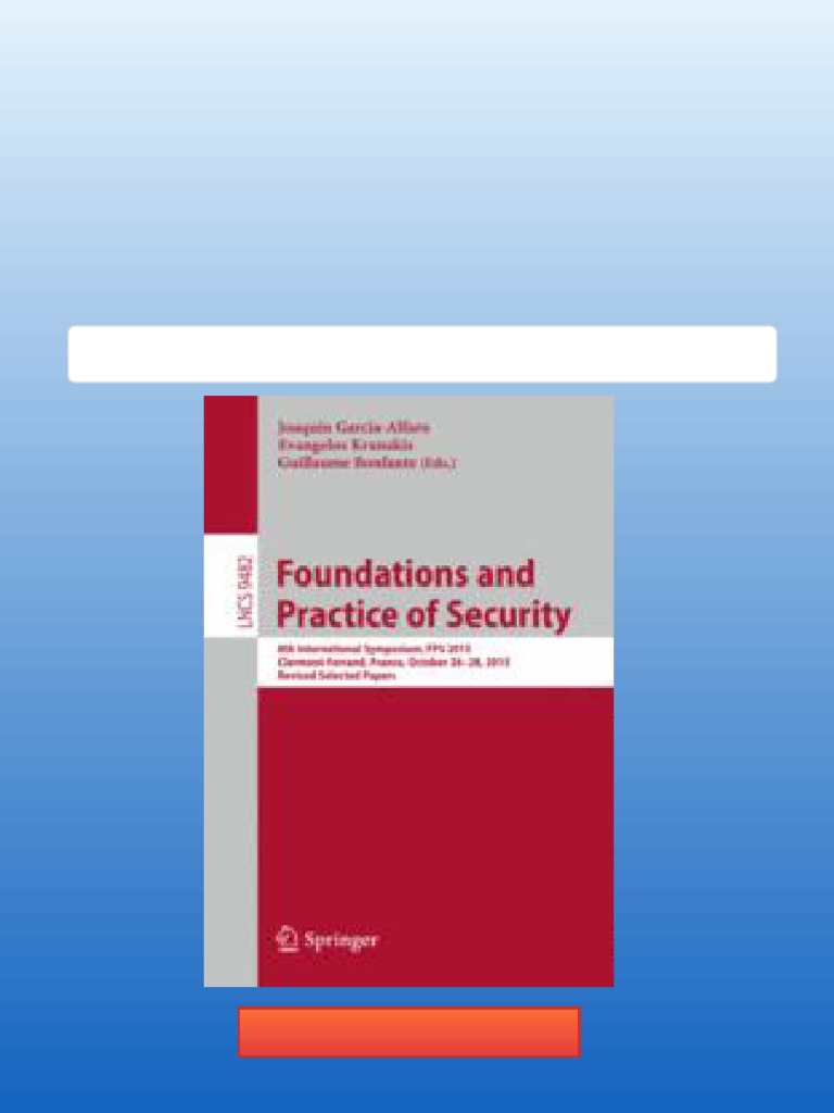 Foundations and Practice of Security 8th International Symposium FPS ...
