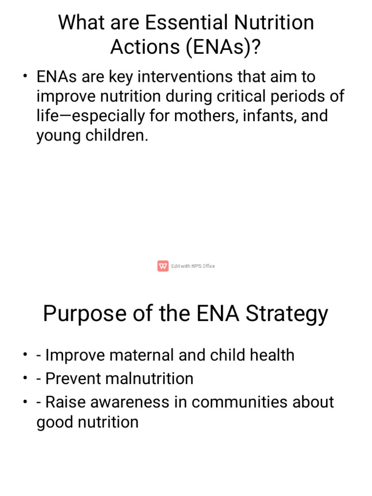 Essential Nutrition Actions Overview | PDF | Breastfeeding | Diarrhea