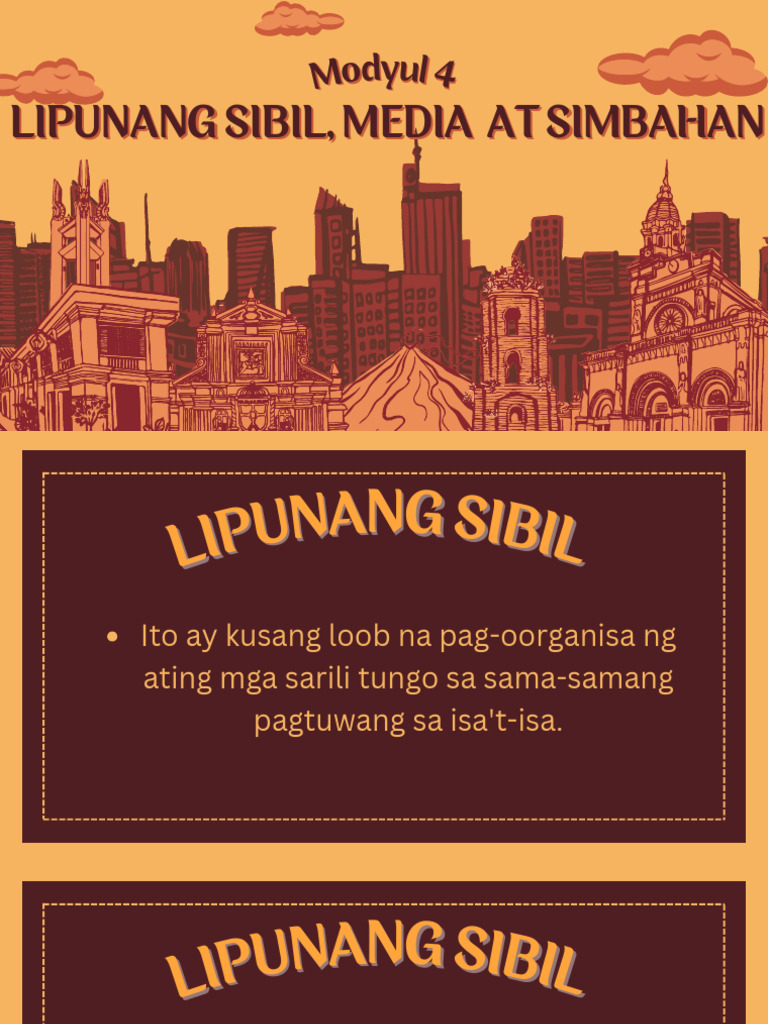 Lipunang Sibil Media at Simbahan | PDF