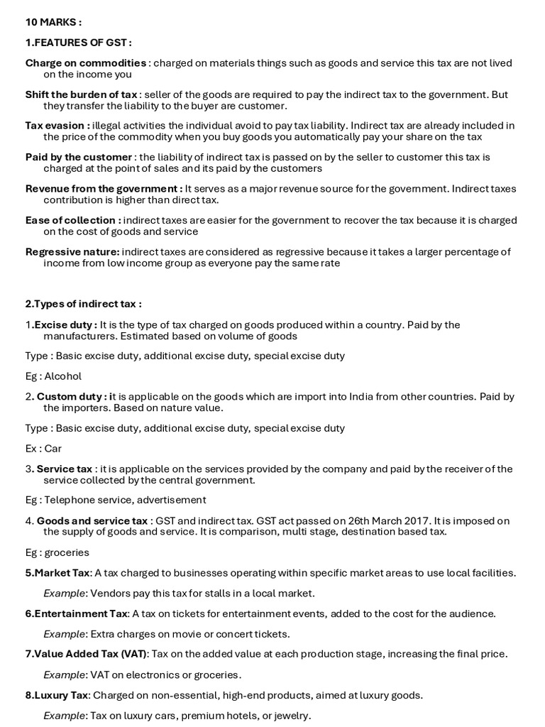 Presentation For Commerce 1 | PDF | Taxes | Excise