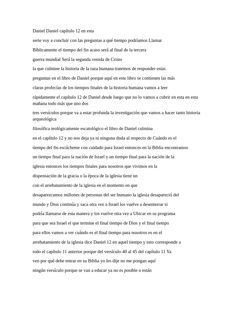Profecías de Daniel sobre el Fin del Tiempo | PDF | antecristo | Daniel ...