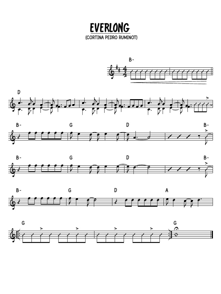 Everlong (Cortina 2 Salida Pedro Ruminot) | PDF