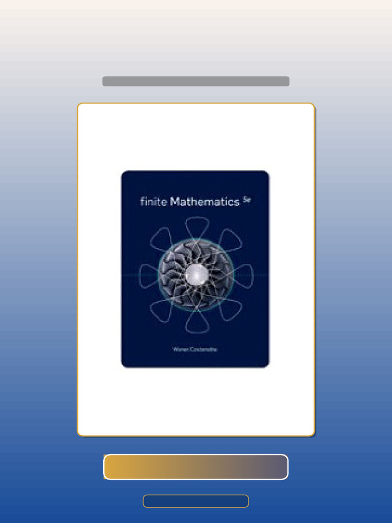 Finite Mathematics 5th Edition Ebook and TestBank Bundle Official Test ...