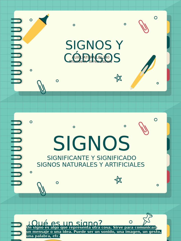 Signos y Códigos en Comunicación | PDF | Escritura | Comunicación