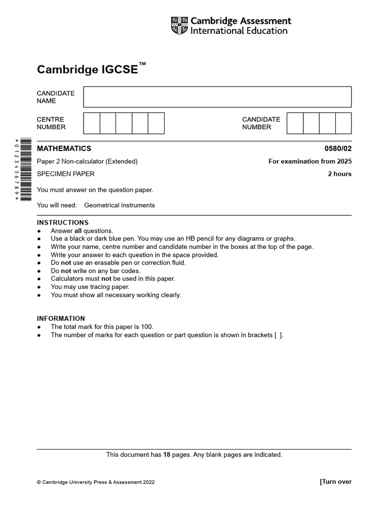 IGCSE-2 Board Practice Extended | PDF | Area | Euclidean Geometry