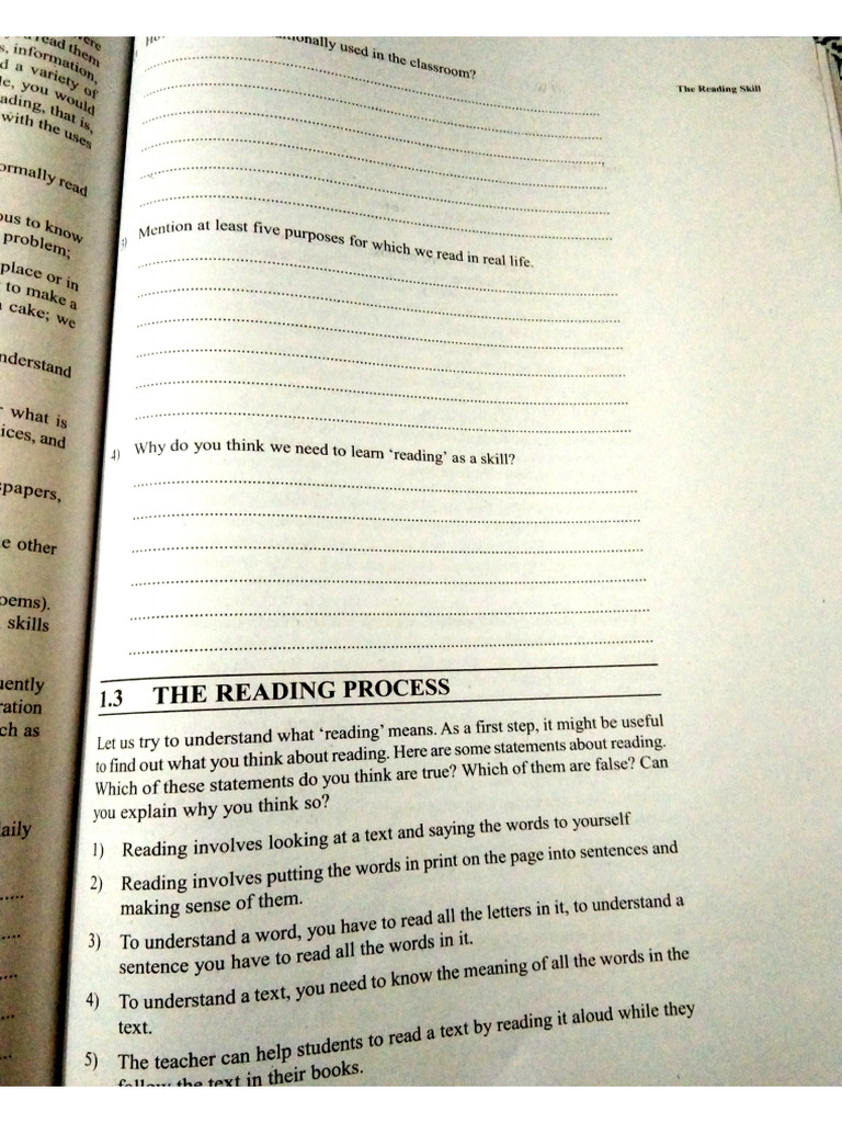 TheReading Process | PDF