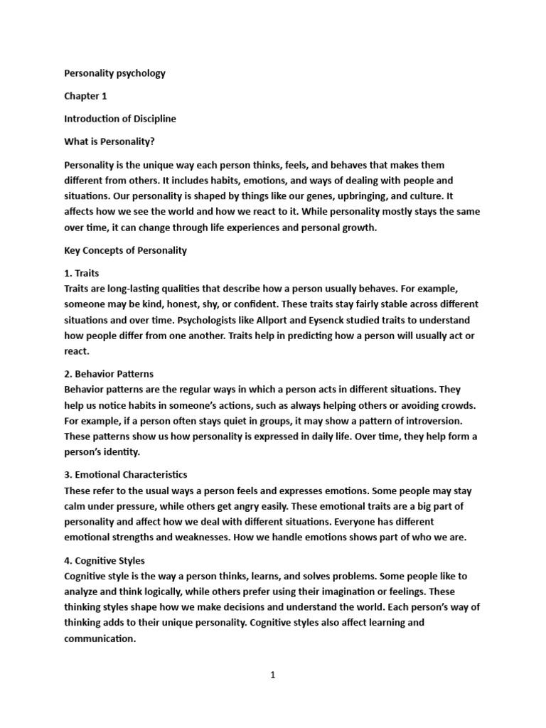 Personality Psychology | PDF | Sigmund Freud | Carl Jung