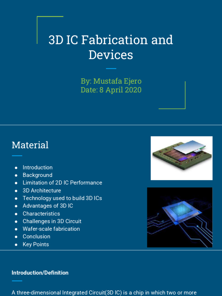 3D IC Fabrication and Devices 1741260638 | PDF | Integrated Circuit ...