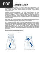 Bed Positioning Tips After Stroke | PDF | Medical Specialties | Musculoskeletal System