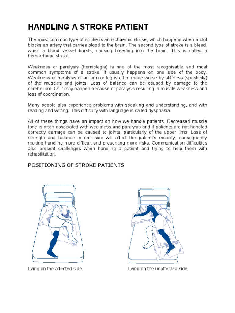 Stroke Handout | Anatomical Terms Of Motion | Stroke