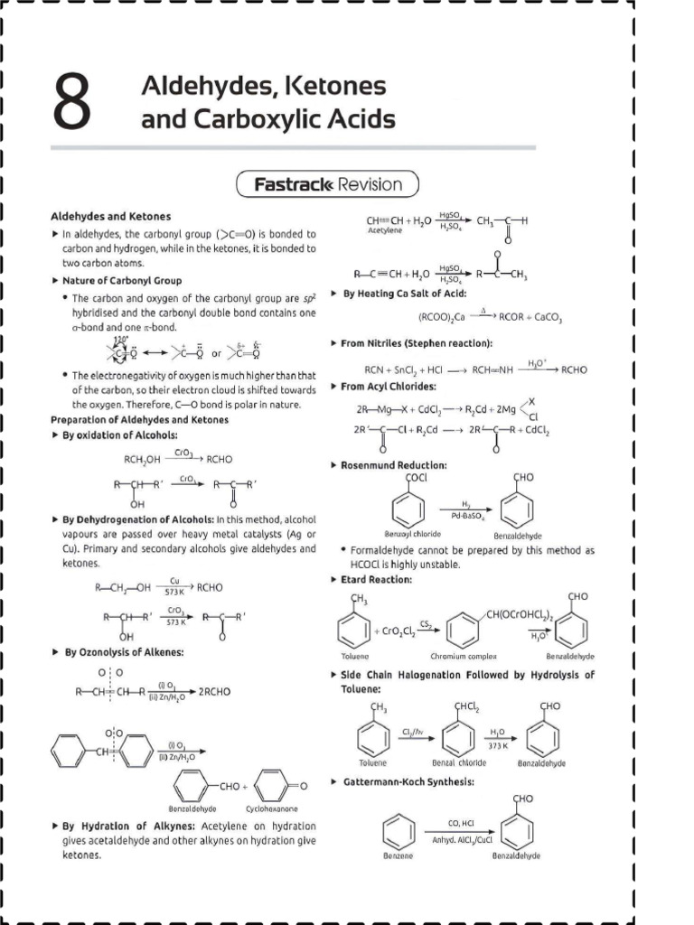 Carboxylic Aldehyde Ketones | PDF